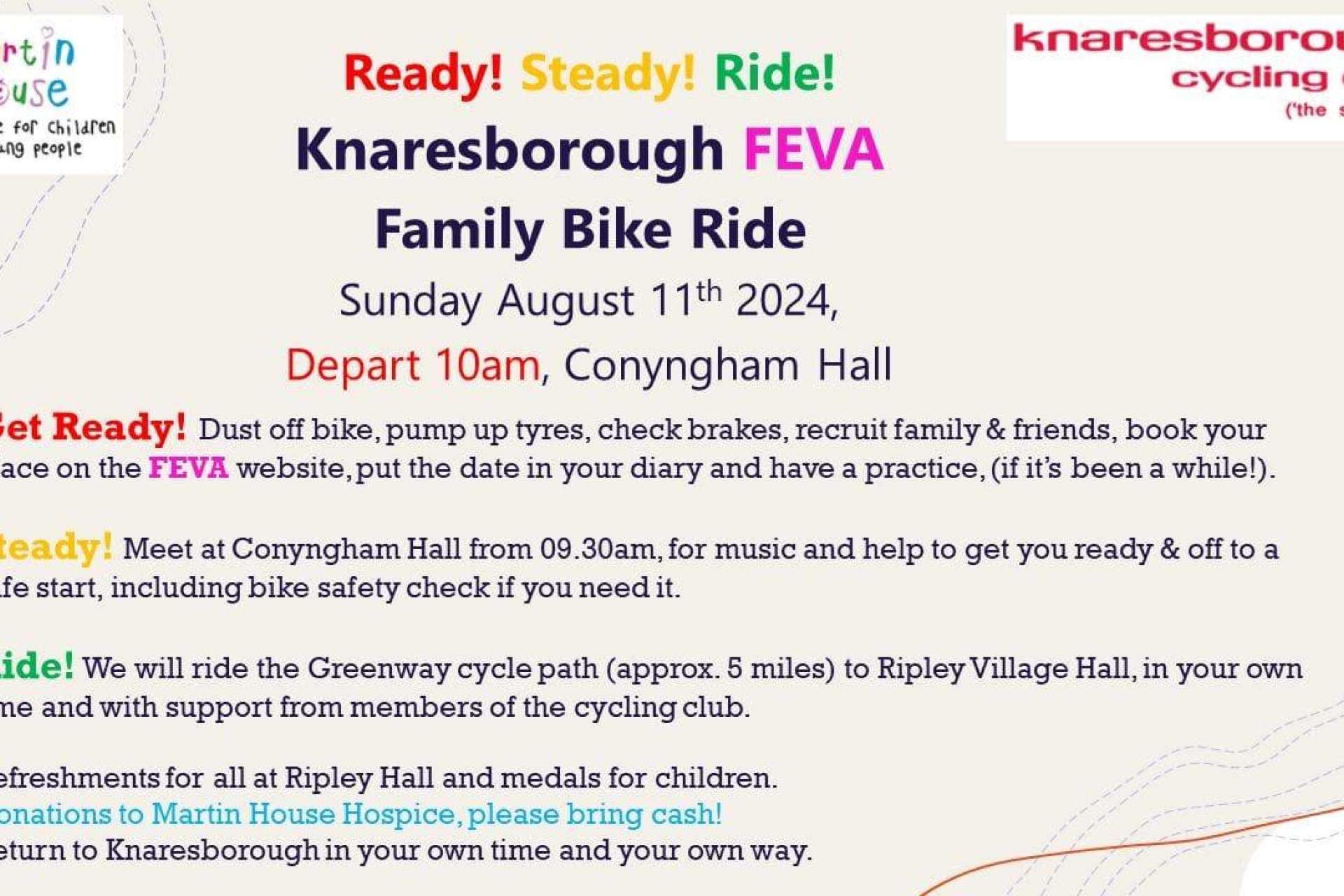 feva Family Bike Ride - Knaresborough FEVA